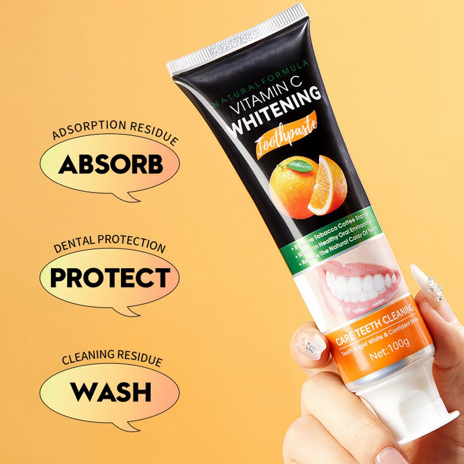 Baking Soda Toothpaste,Natural Teeth Toothpaste with Fluoride for ...